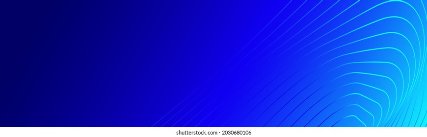 Deep Blue Banner Vector Glowing Rays Stock Vector (Royalty Free ...