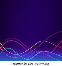 Sound Wave Vector Abstract Background Particles Stock Vector (Royalty ...