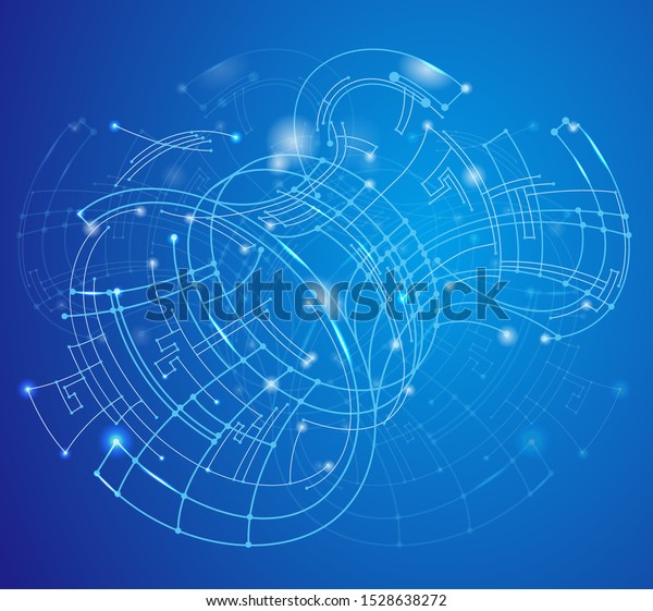 Abstract Background Design Future Virtual Network: vector de stock ...