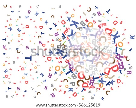 Abstract Background Documents Letters English Alphabet Stock Vector ...
