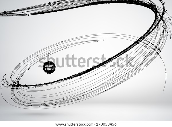 Abstract Background Dots Array Lines Connection Stock Vector Royalty Free 270053456 Shutterstock
