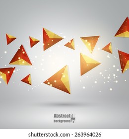 Abstract Background Flying Triangles Eps10 Vector Stock Vector (Royalty ...