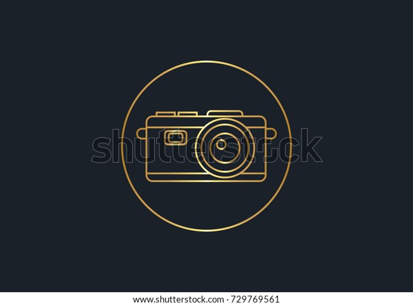 Abstract Background Gold Cameravector Illustrations Stock Vector ...