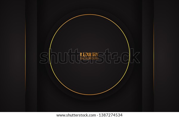 Abstract Background Lack Line Gold Stock Vector (Royalty Free ...