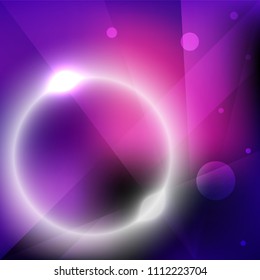 Abstract Background Light Circle Template Stock Vector (Royalty Free ...