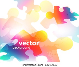 Abstract Background Made Puzzle Pieces Stock Vector (Royalty Free ...