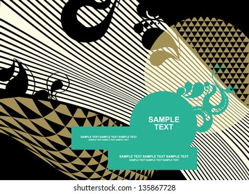 Abstract Background Magazine Cover Layout Design Stock Vector (Royalty ...