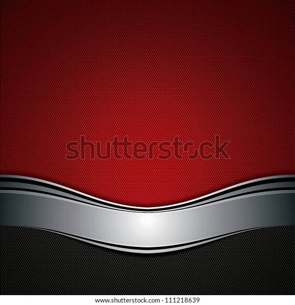 Abstract Background Metallic Red Brochure Vector Stock Vector (Royalty ...