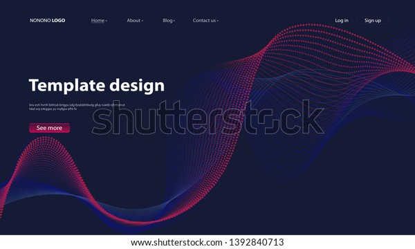 Abstract Background Modern Design Landing Page Stock Vector (Royalty ...