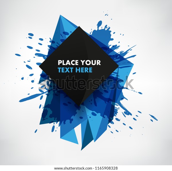 Abstract Background Paint Splash Geometric Shapes Stock Vector (Royalty ...