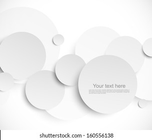 Abstract Circle White Background Light Shadowvector: เวกเตอร์สต็อก ...