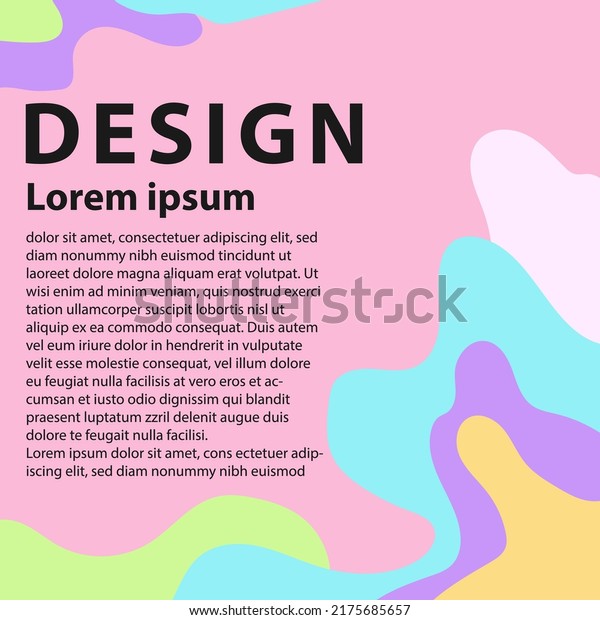 Abstract Background Pastel Color Poster Cards Stock Vector (Royalty ...