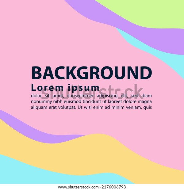 Abstract Background Pastel Color Poster Cards Stock Vector (Royalty ...