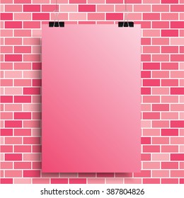 Abstract Background Pink Poster On Pink Stock Vector (Royalty Free ...