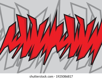 Abstract Background Red Graffiti Art Stock Vector (Royalty Free ...