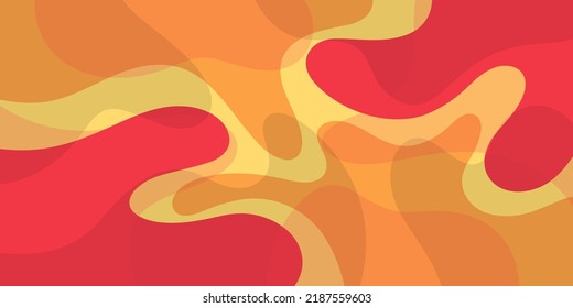 Abstract Background Red Yellow Wave Pattern Stock Vector (Royalty Free ...