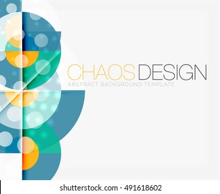 Abstract Background Round Color Shapes Light Stock Vector (Royalty Free ...