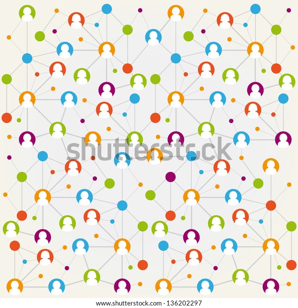 Abstract Background Scheme Social Network Stock Vector (Royalty Free ...
