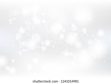 White Abstract Background Silver Dust Particles Stock Vector (Royalty ...