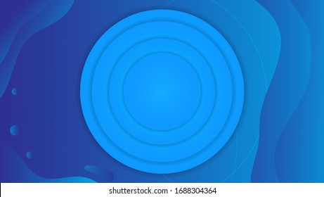 Concentric Blue Circles Backdrop Frame Stock Illustration 2100029 ...