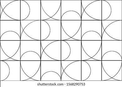 Abstract Background Squares Curved Lines Stock Vector (Royalty Free ...