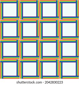 Abstract Background Squares Rainbow Frame Vector Stock Vector (Royalty ...