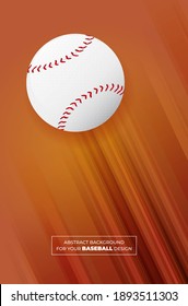 Abstract Background Stripes Baseball Ball Template Stock Vector ...