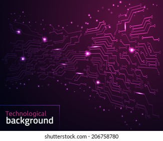 Abstract Background Vector Illustration Digital Technologies Stock ...