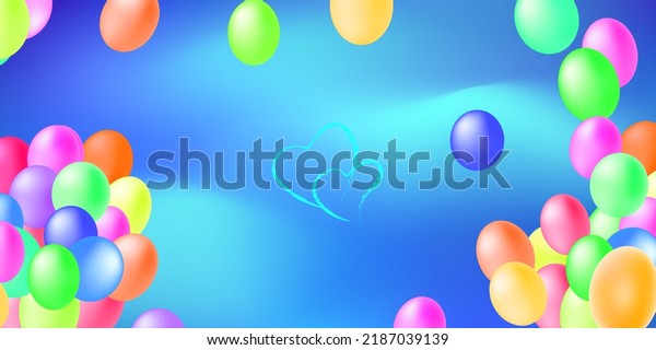 Abstract Background Wallpaper Backdrop Ball Balloons Stock Vector ...