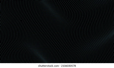 Abstract Background Wave Dot Dark Stock Vector (Royalty Free ...