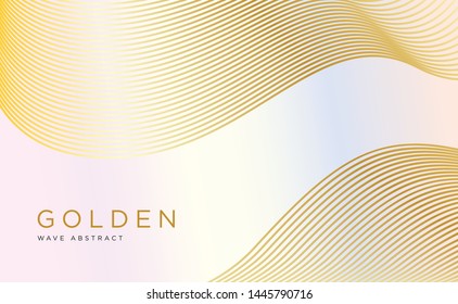 Abstract Gold Curved Lines Elegant On Stock Vector (Royalty Free ...