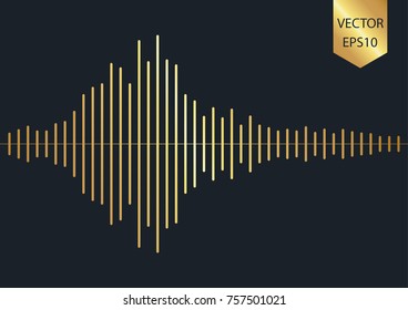 5,719 Gold sound wave Images, Stock Photos & Vectors | Shutterstock