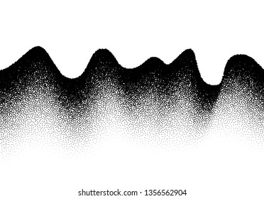 Abstract Background Wavy Gradient Scattered Dots Stock Vector (Royalty ...