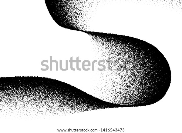 Abstract Background Wavy Gradient Scattered Dots Stock Vector (Royalty ...