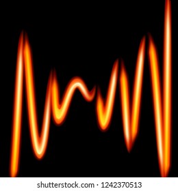 Abstract Backgroundcurved Fiery Lines Vector Illustration Stock Vector ...