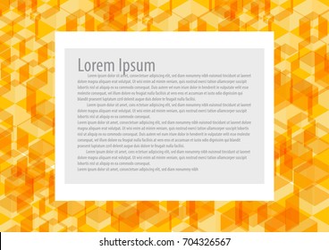 Abstract Backgroundsorange Color Background Text Box Stock Vector ...