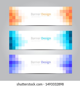 Banners Colorful Cells Stock Vector (Royalty Free) 91939091 | Shutterstock