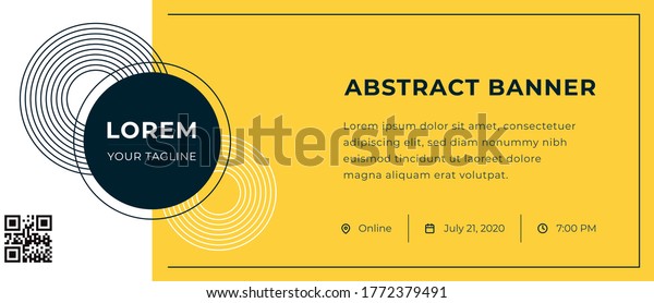 Abstract Banner Logo Contact Information On Stock Vector (Royalty Free ...
