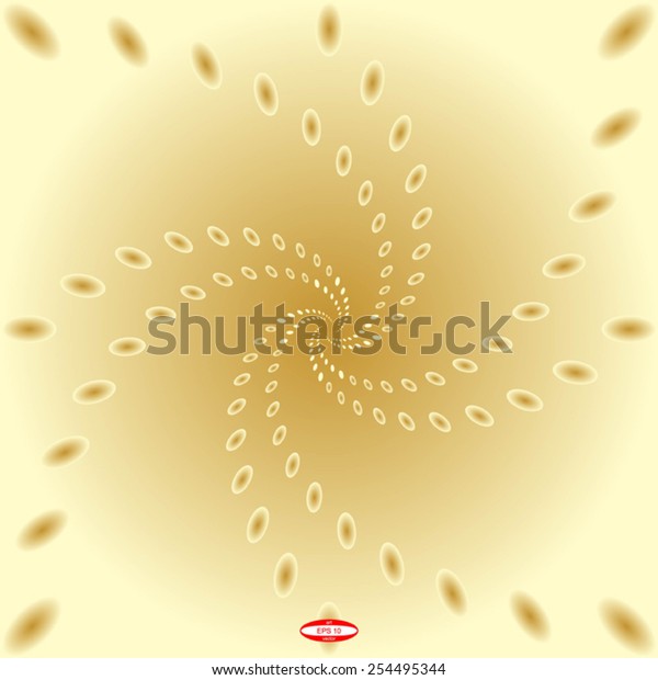 Abstract Beige Spiral Pattern Golden Texture Stock Vector (Royalty Free ...