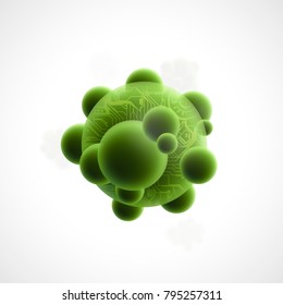 Abstract Biotech Background Illustration Vector Eps Stock Vector ...
