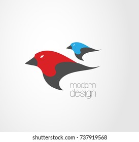Abstract Bird Icon Logo Stock Vector (Royalty Free) 737919568 ...