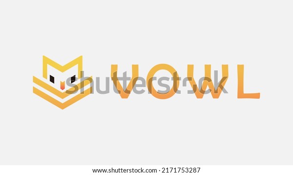 Abstract Bird Vowl Simple Logotype Design Stock Vector (Royalty Free ...