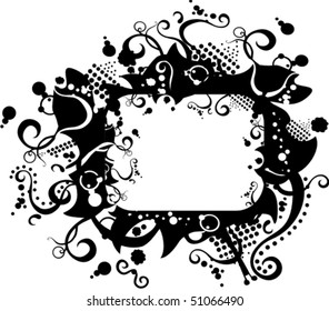 Abstract Black Background Framework Stock Vector (Royalty Free ...