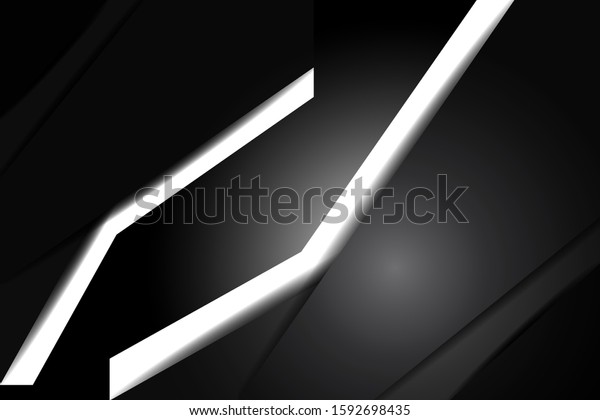 Abstract Black Background Layer Graphic Design Stock Vector (Royalty ...