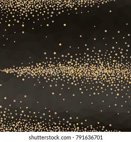 Abstract Black Background Round Spots Stock Vector (Royalty Free ...