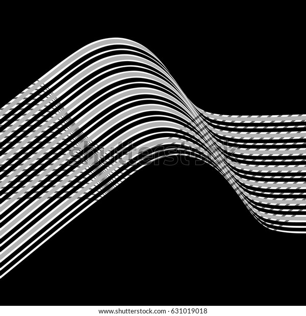 Abstract Black Background Thin Lines Stock Vector (Royalty Free ...