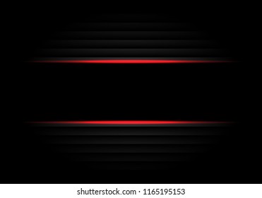 Abstract Black Banner Red Light Design Stock Vector (Royalty Free ...