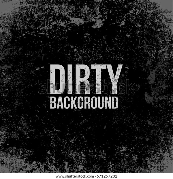 Abstract Black Dirty Background Banner Vector Stock Vector (Royalty ...