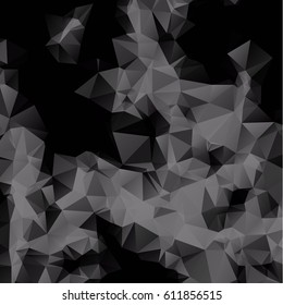 Abstract Black Gray Background Consisting Triangles Stock Vector ...