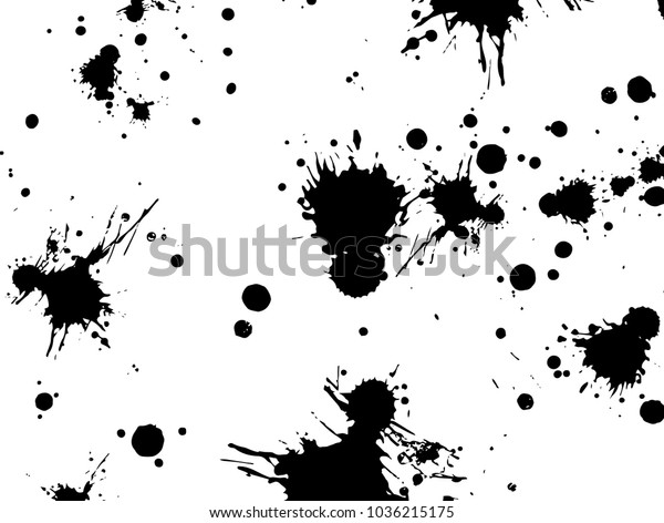 Abstract Black Ink Splash Background Grunge Stock Vector (Royalty Free ...